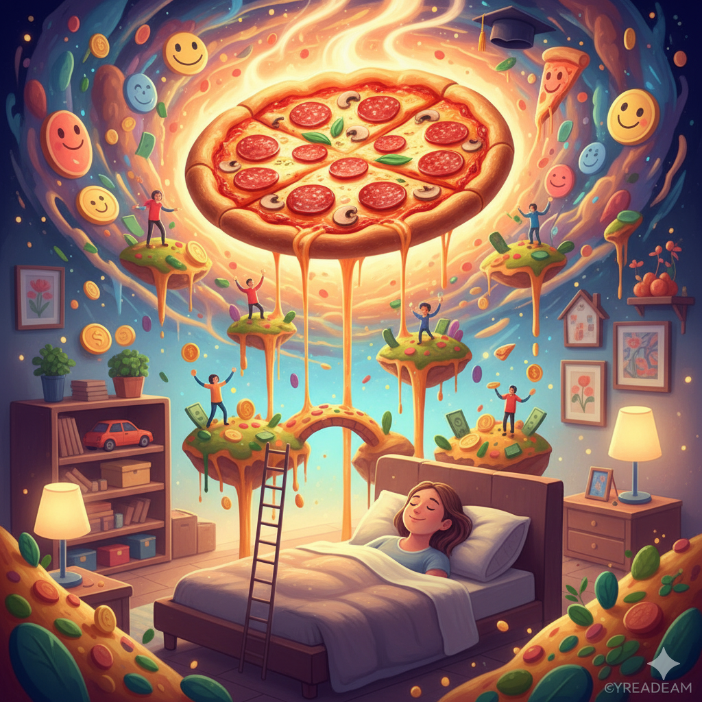 💭 Pizza Dream Meaning Messages from the Universe 2025